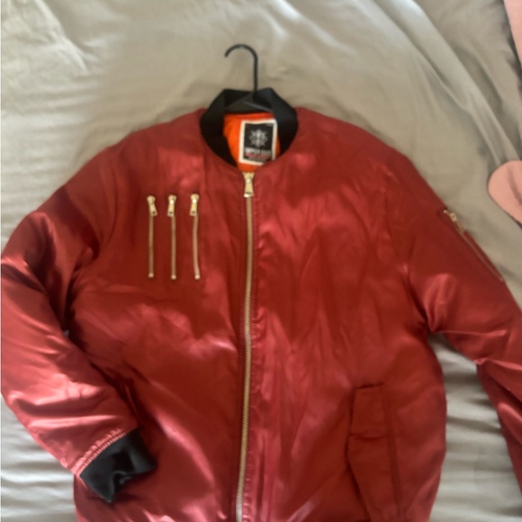 Superdry | Jackets & Coats | Red Imperious Zipper Jacket | Poshmark